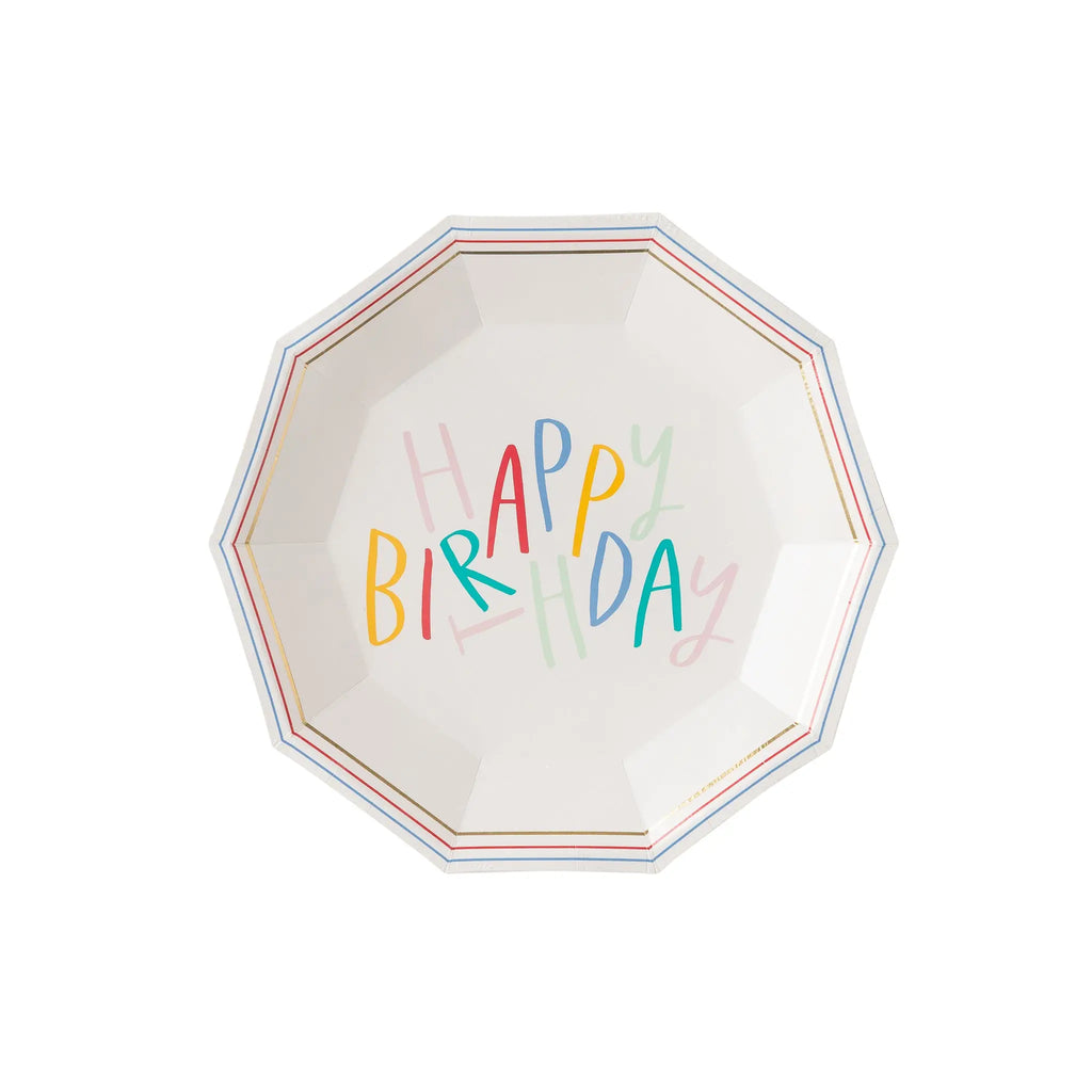 Oui Party Hexagon Party Plate | Party Supplies + Birthday Decorations ...