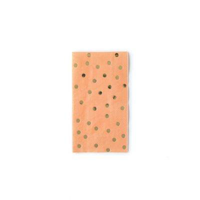 Coral Polka Dot Dinner Napkins | Party Supplies + Birthday Decorations ...