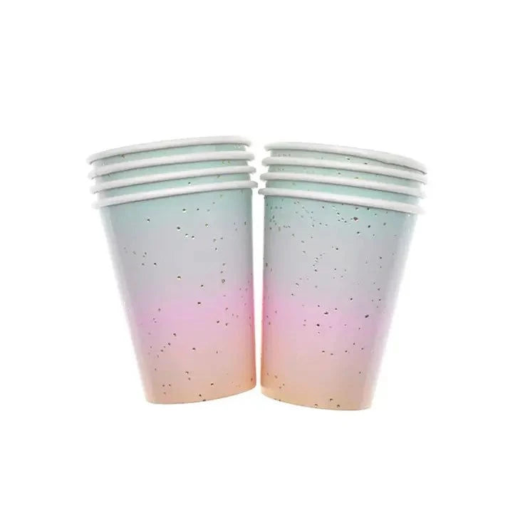 Pastel Rainbow Ombre Cups | Rainbow Party Supplies | Pastel Decor – Sprinkle BASH