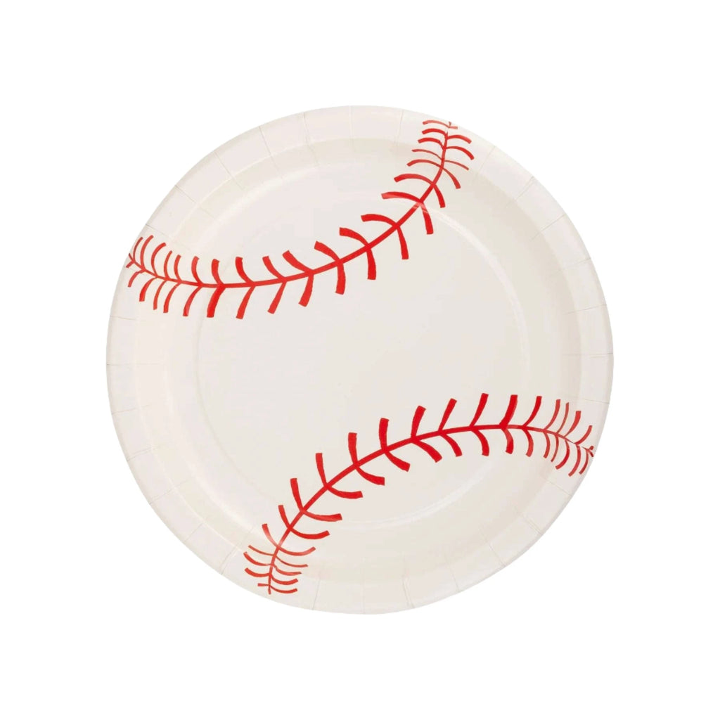Baseball Paper Plate | Baseball Party Supplies + Birthday Decorations ...