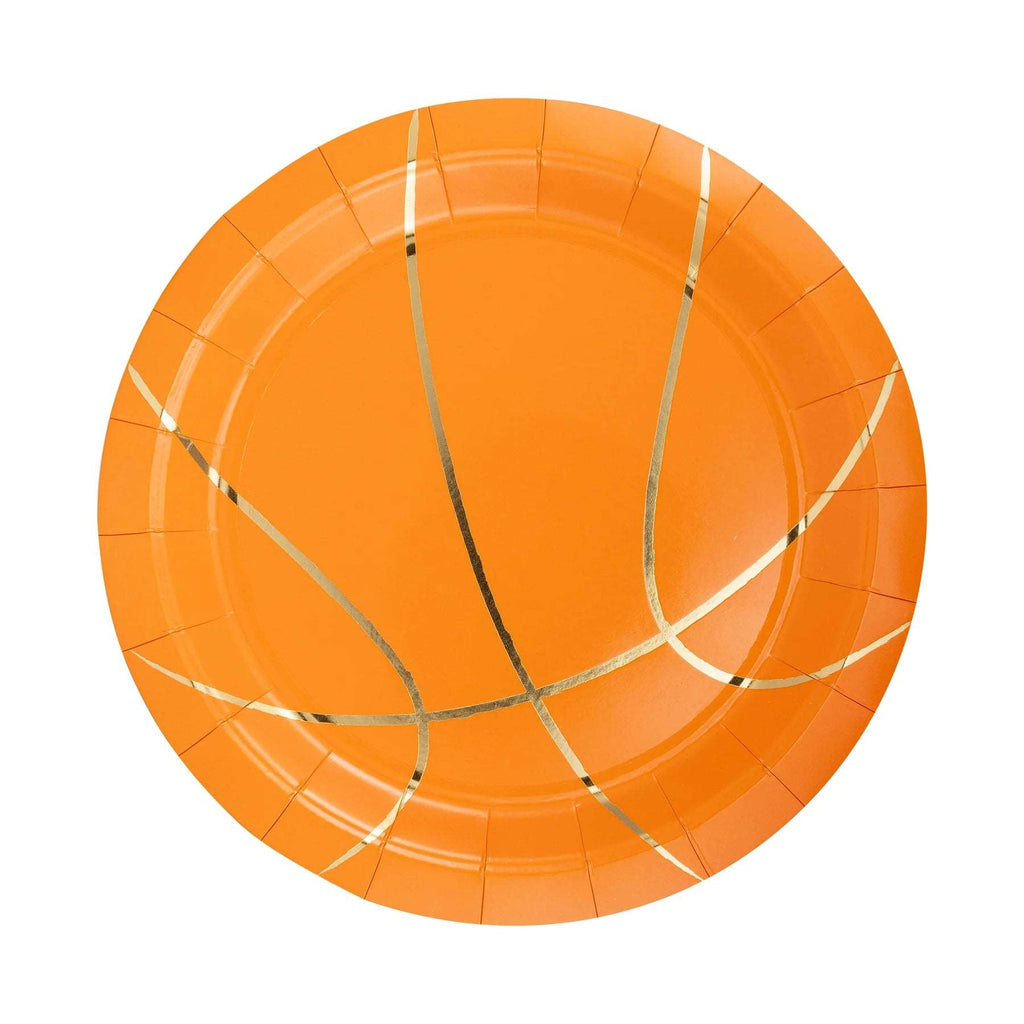 Basketball Paper Plates | Basketball Party Supplies + Birthday Decor ...