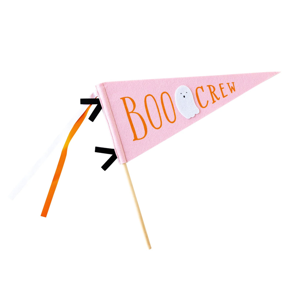 Boo Crew Felt Pennant Banner | Halloween Party Supplies + Decorations ...
