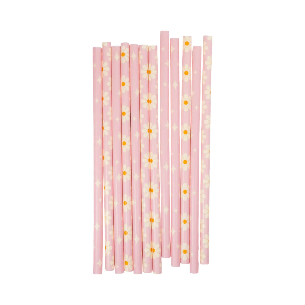Disco Daisy Reusable Straws | Party Supplies + Birthday Decorations ...