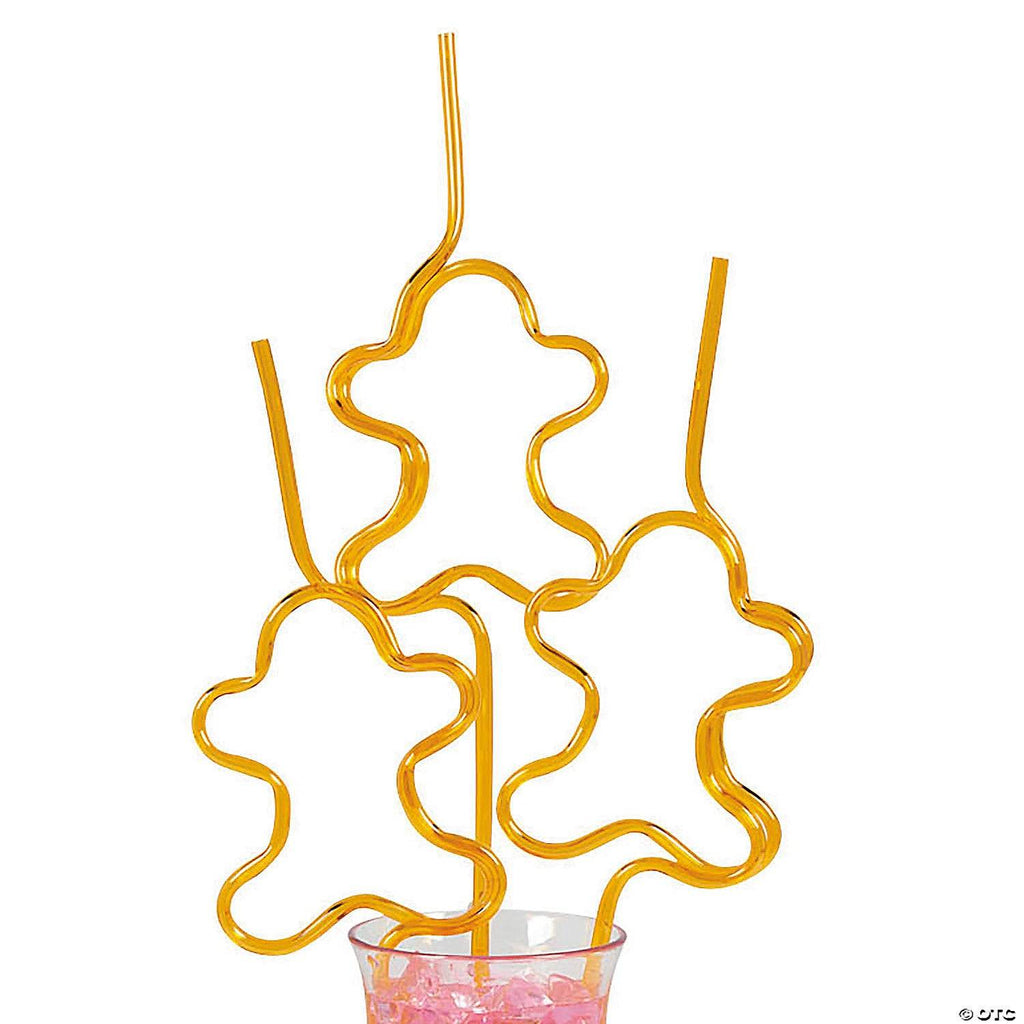 Gingerbread Silly Straw | Christmas Party Supplies + Holiday Decor ...