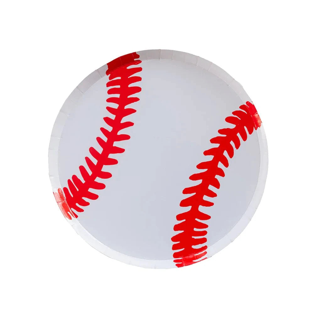 Baseball Paper Plates | Baseball Party Supplies + Birthday Decorations ...