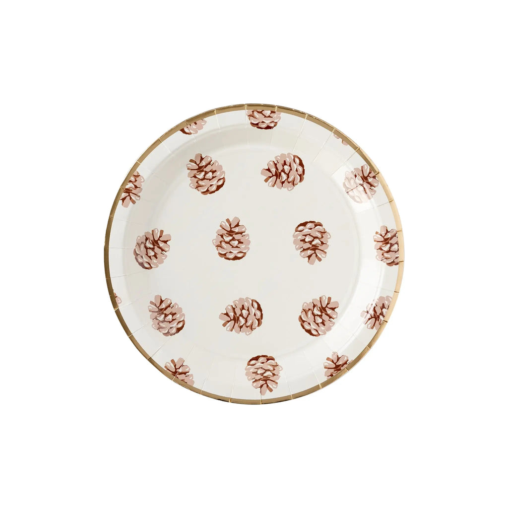 Harvest Pine Cone Plate | Thanksgiving Party Supplies + Decorations ...