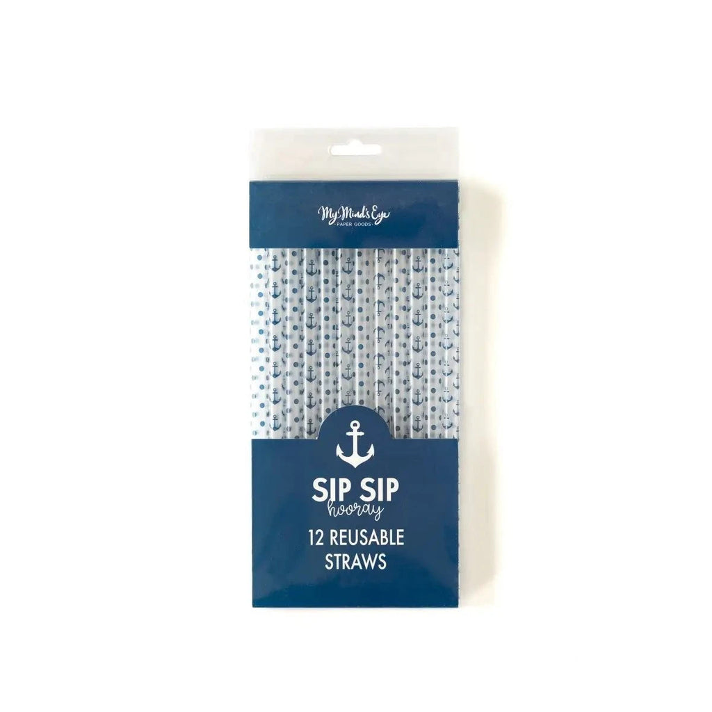Nautical Reusable Straws – Sprinkle BASH