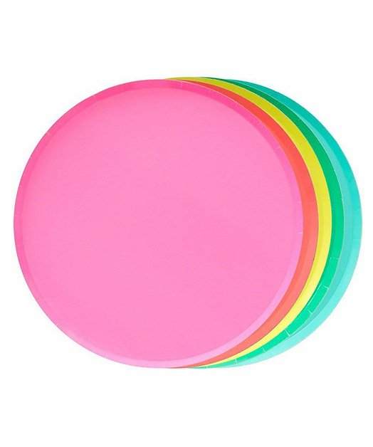 Rainbow Plates - 9 inch | Rainbow Party Supplies | St. Paddy's Decor ...