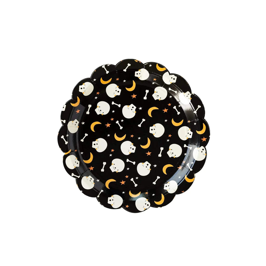 Skelly Scalloped Plate | Halloween Party Supplies + Decorations ...
