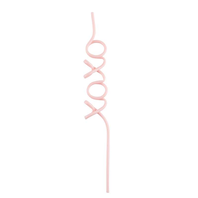 Word Straws - XOXO | Valentine's Day Party Supplies | Galentine's Day ...